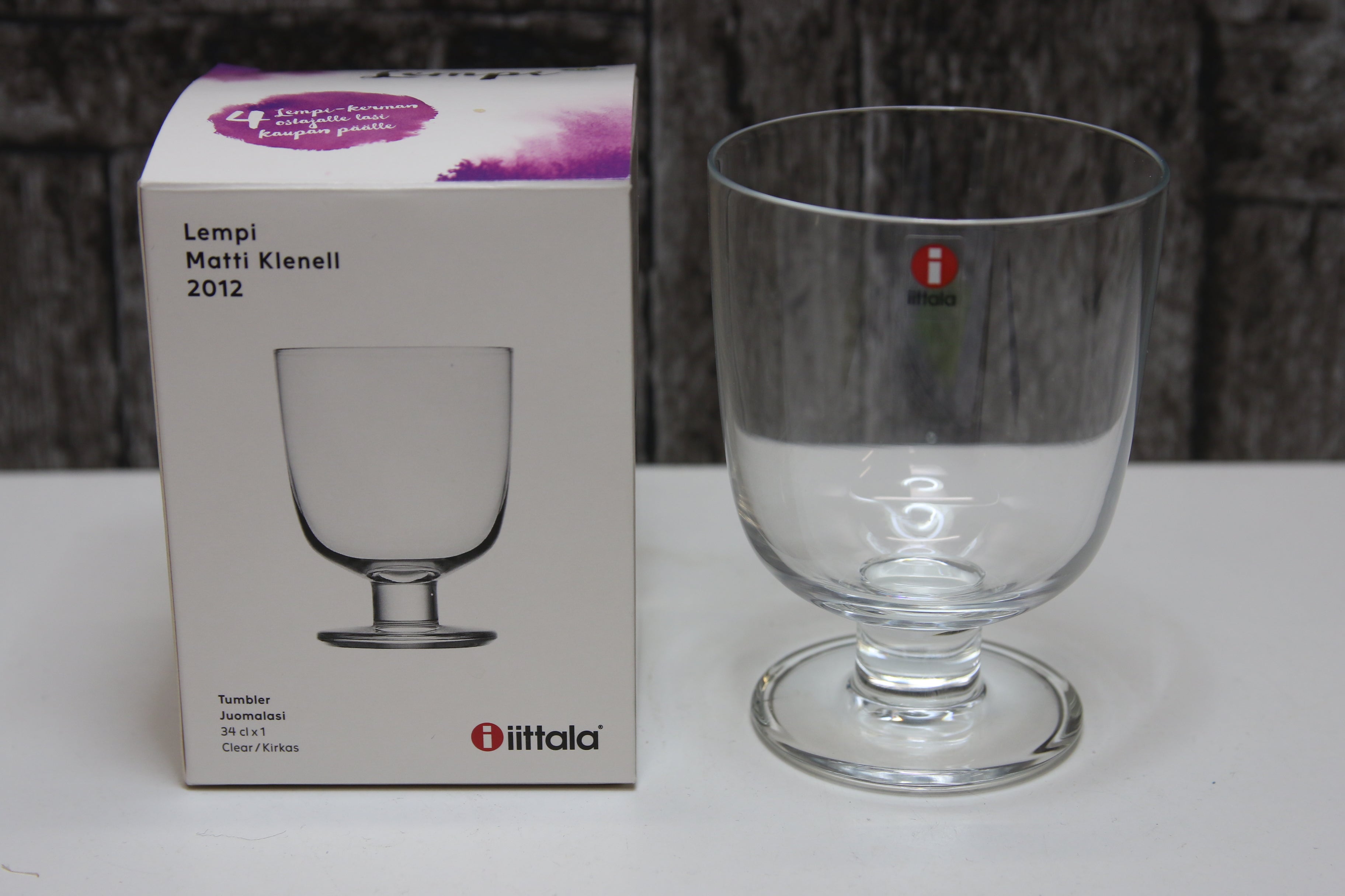 Iittala Lempi lasi Matti Klenell – Asadon Aarteet
