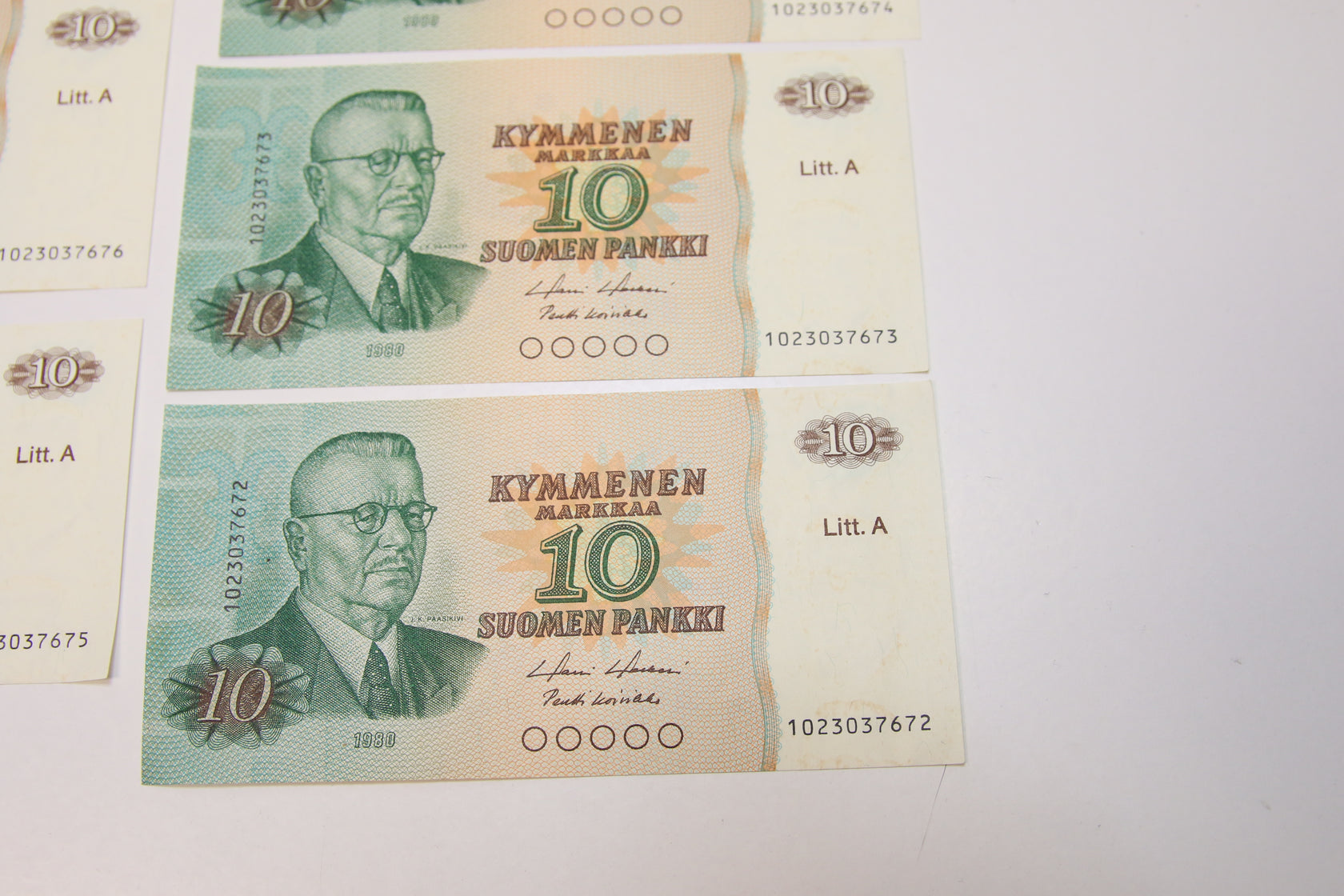 10 markan seteli 5kpl – Asadon Aarteet