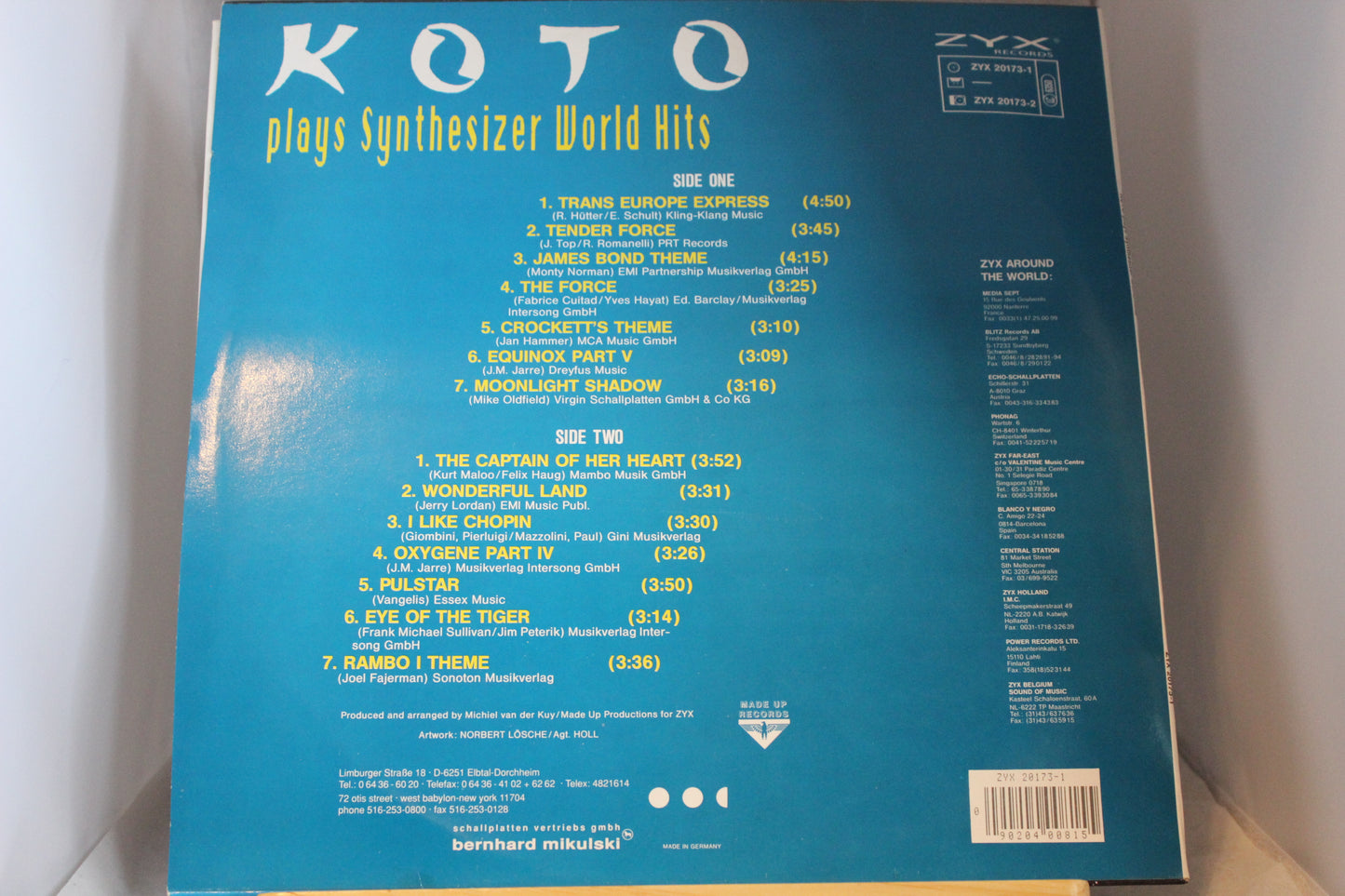 Koto Synthesizer world hits lp-levy – Asadon Aarteet