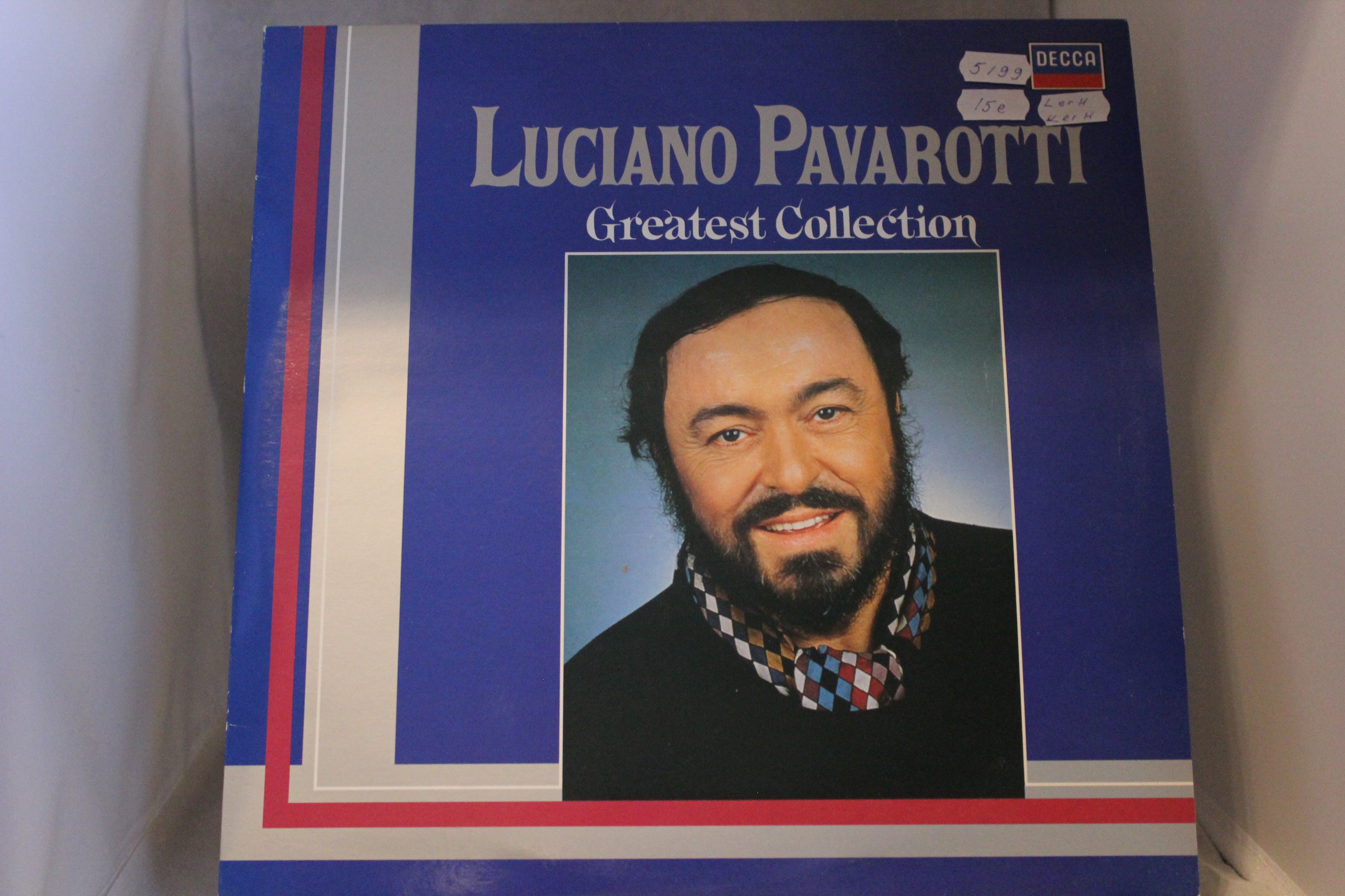 Luciano Pavarotti Greatest hits lp-levy Tupla – Asadon Aarteet